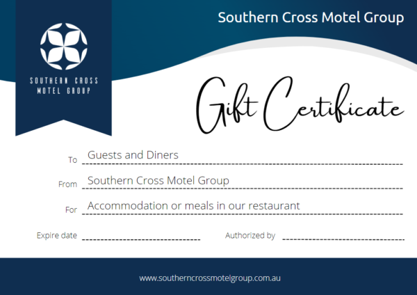 Gift Cards - Southern Cross Motel Group